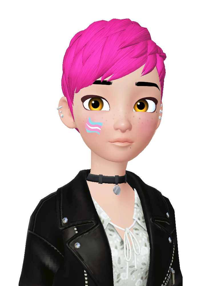 3D Enbie | Pink-haired Enbie | Know Your Meme