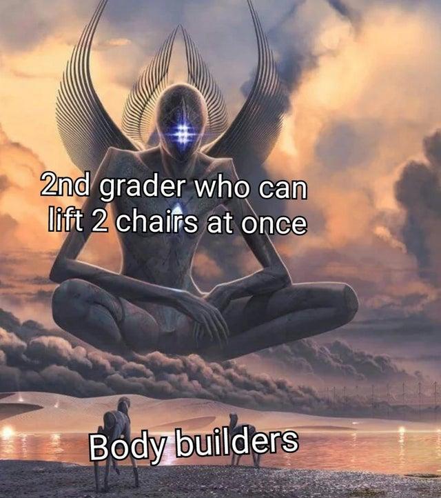 Chairs | Alien God Looks Down at Lower Beings | Know Your Meme