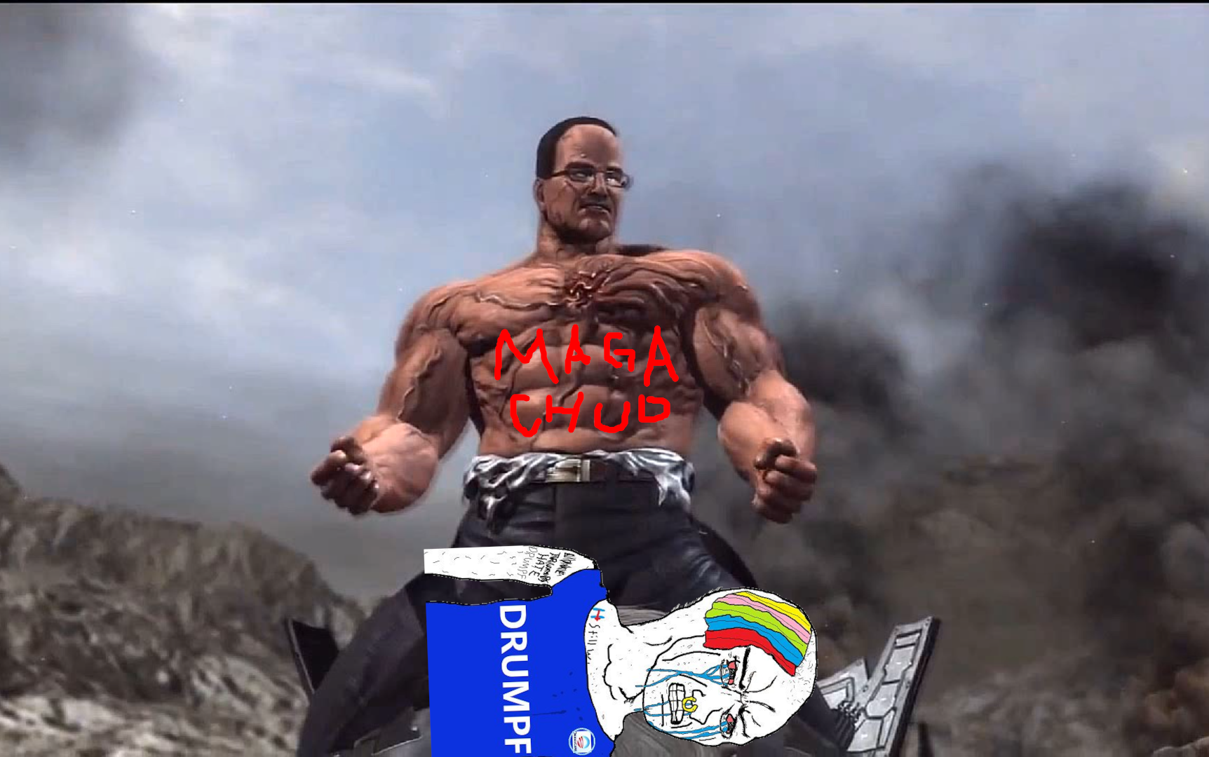 Lez Armstrong vs the Drumflets | GigaChud | Know Your Meme