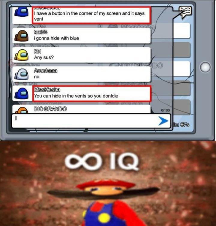 Infinite IQ | /r/AmongUsMemes | Among Us | Know Your Meme