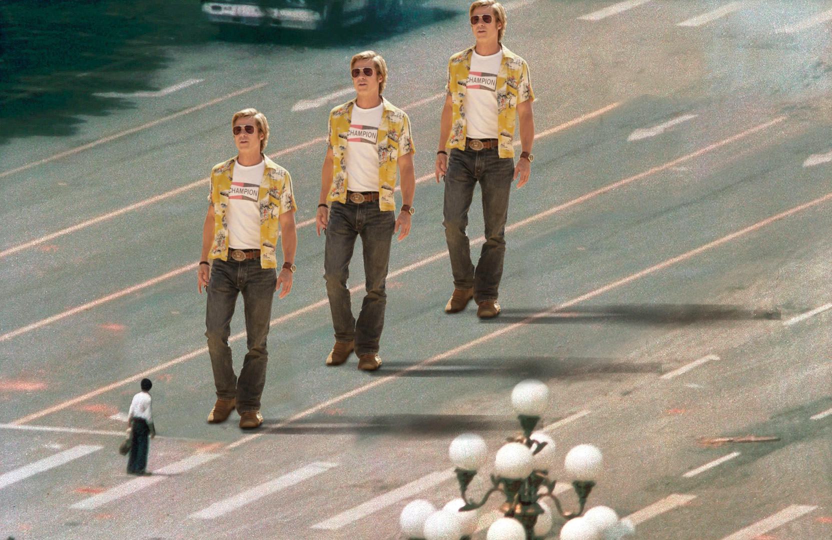 Brad "Hong Kong can suck my Dong" Pitt | Cliff Booth and Bruce Lee ...