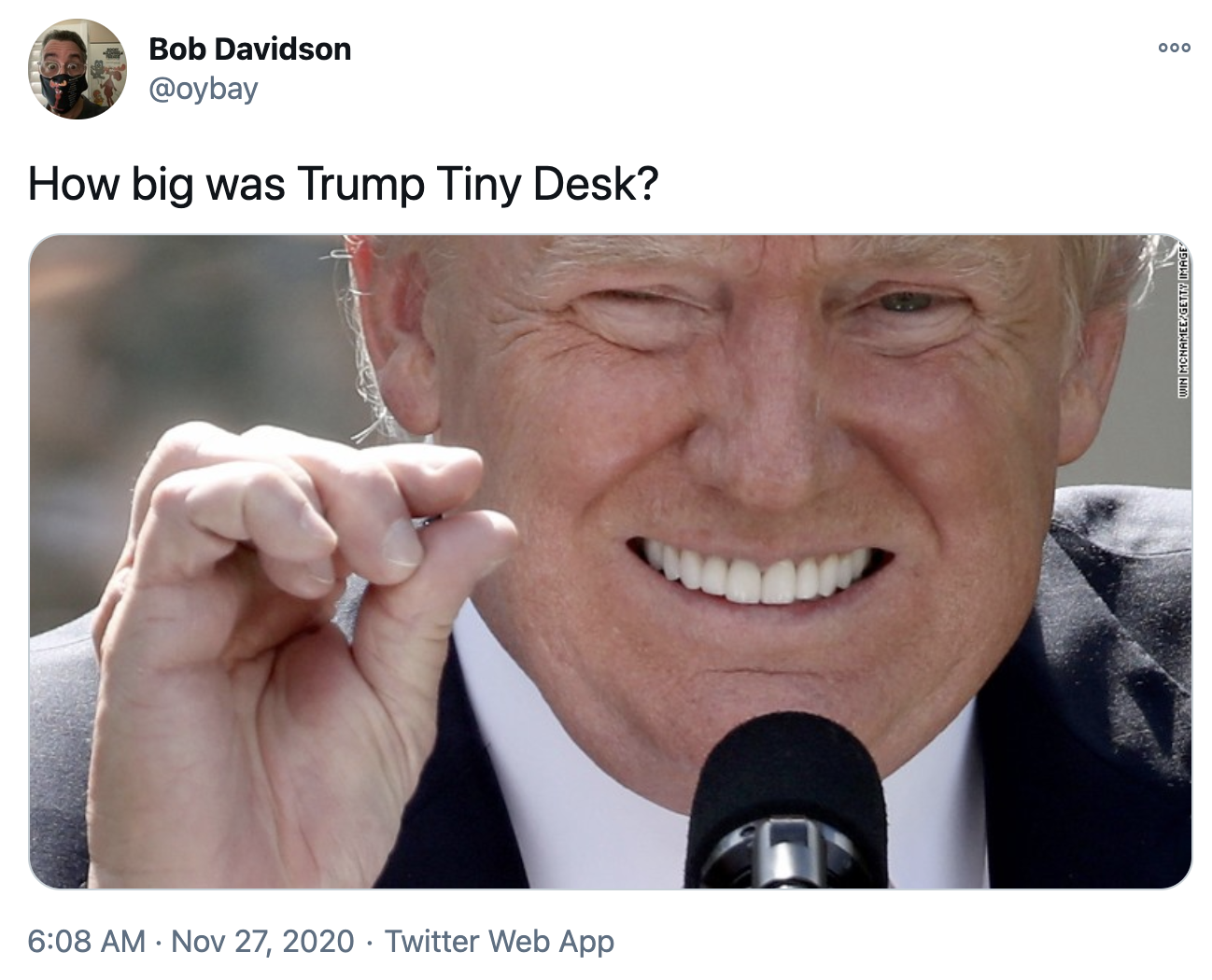 How big was Trump Tiny Desk? | Donald Trump's Tiny Desk | Know Your Meme