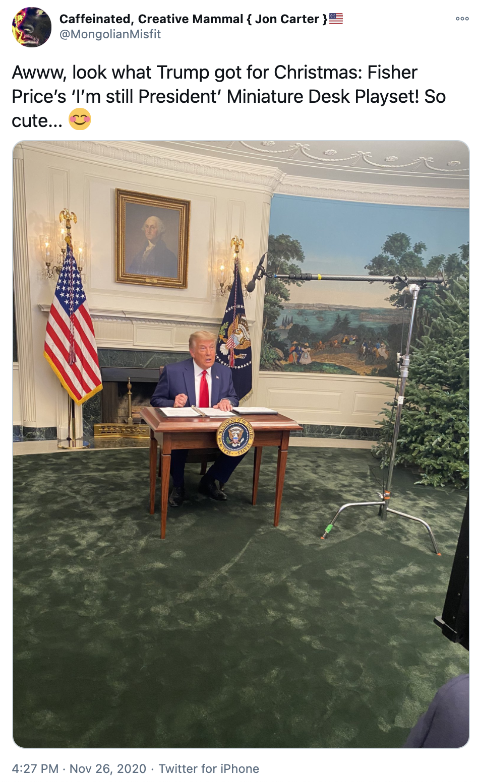 Awww, look what Trump got for Christmas: Fisher Price’s ‘I’m still ...
