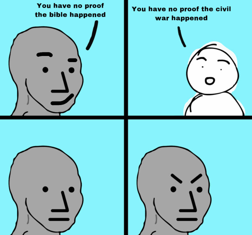 npc (proof) | Angry NPC Wojak | Know Your Meme