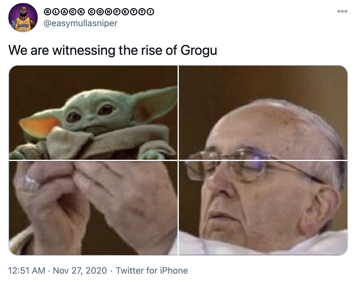 We are witnessing the rise of Grogu | Baby Yoda / Grogu | Know Your Meme