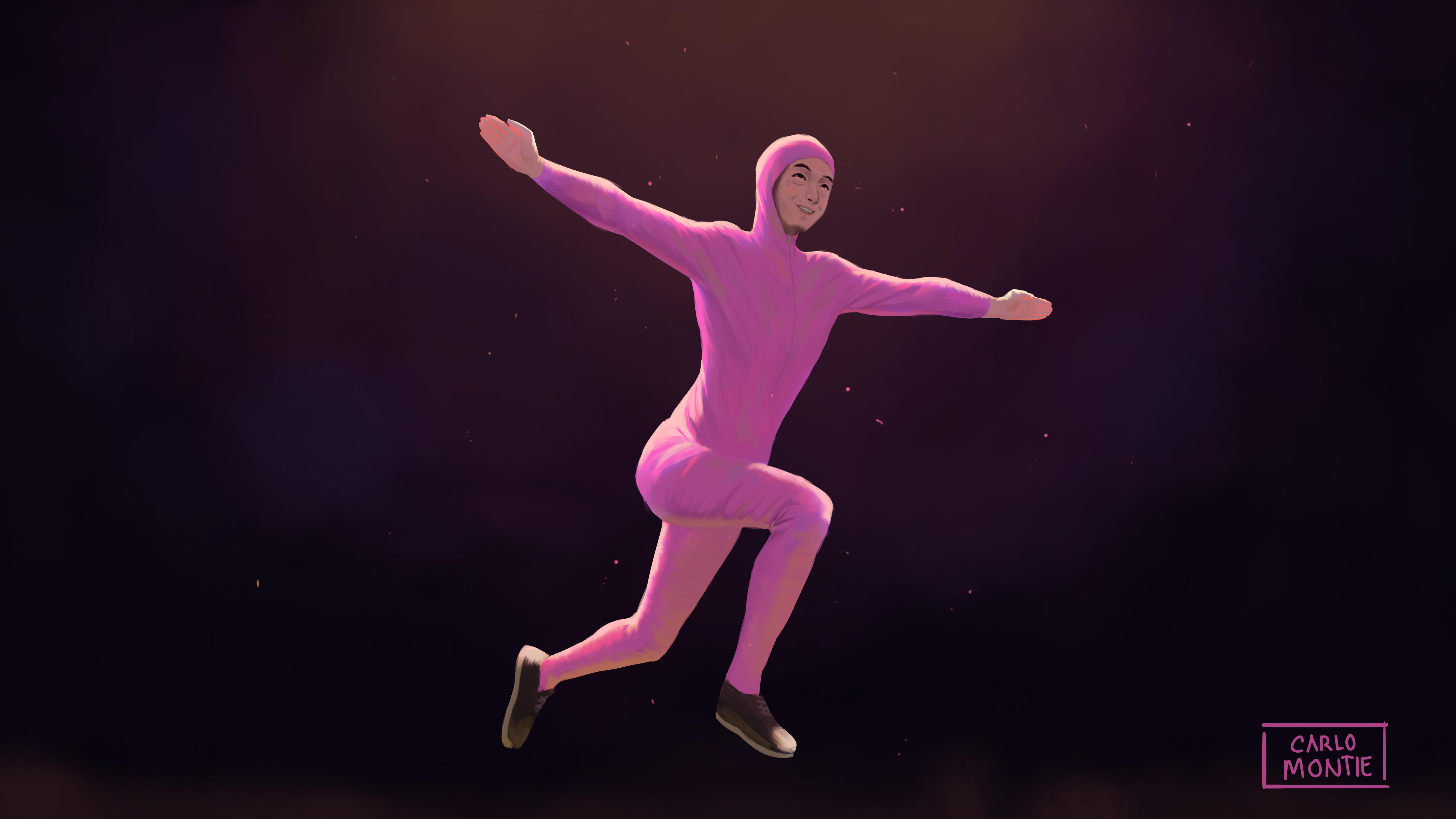 Pink Guy - Art by Carlo Montie | Filthy Frank | Know Your Meme