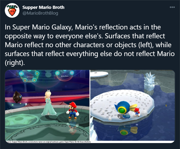 Mario's reflection | Super Mario Galaxy | Know Your Meme