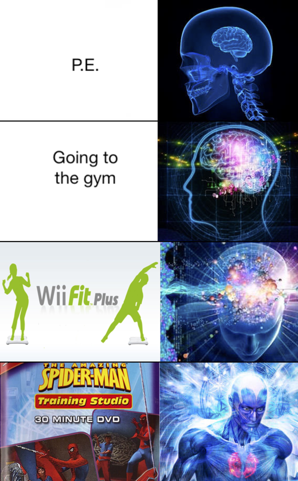 Workin out | Galaxy Brain | Know Your Meme