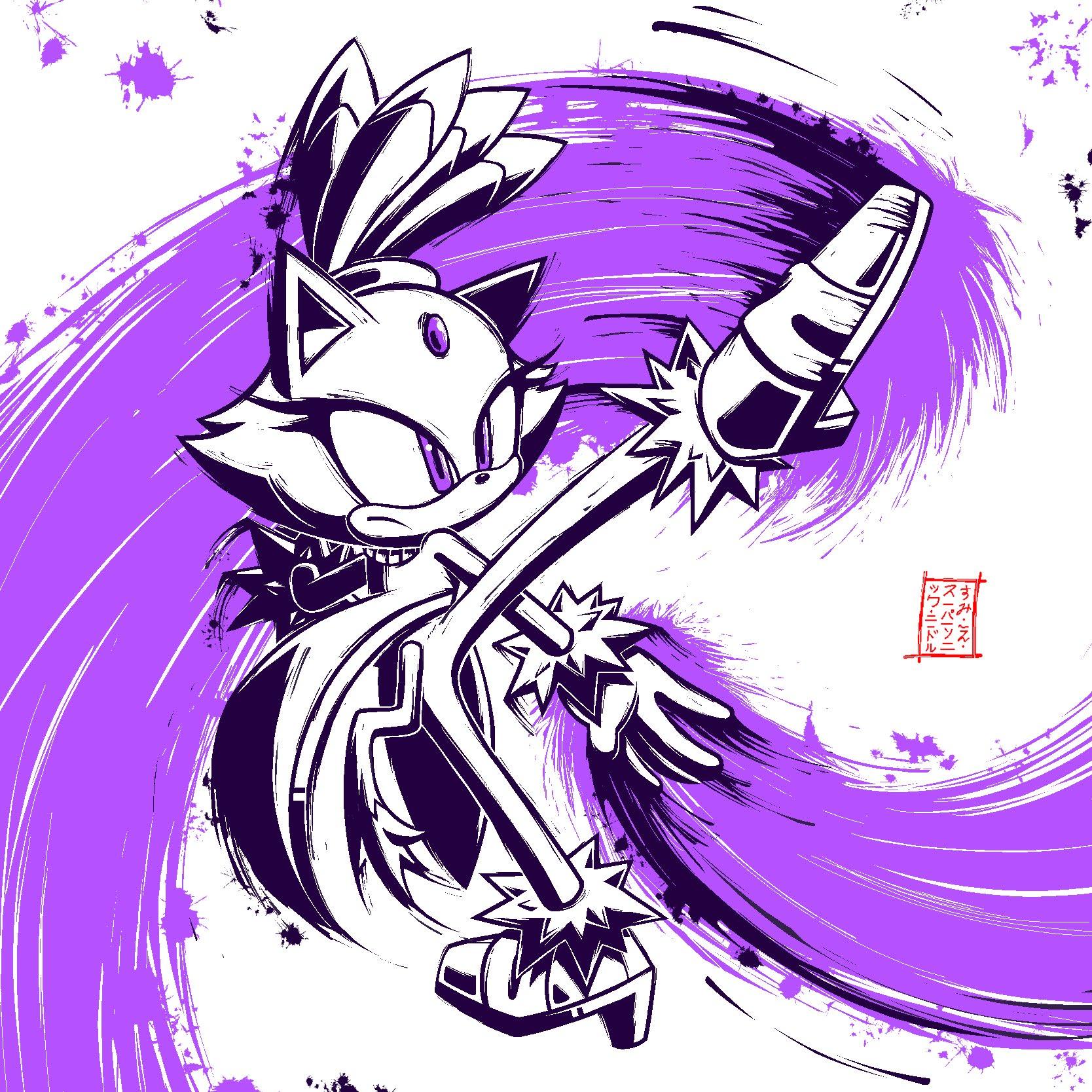 Purple Cat Girl | Sonic the Hedgehog | Know Your Meme