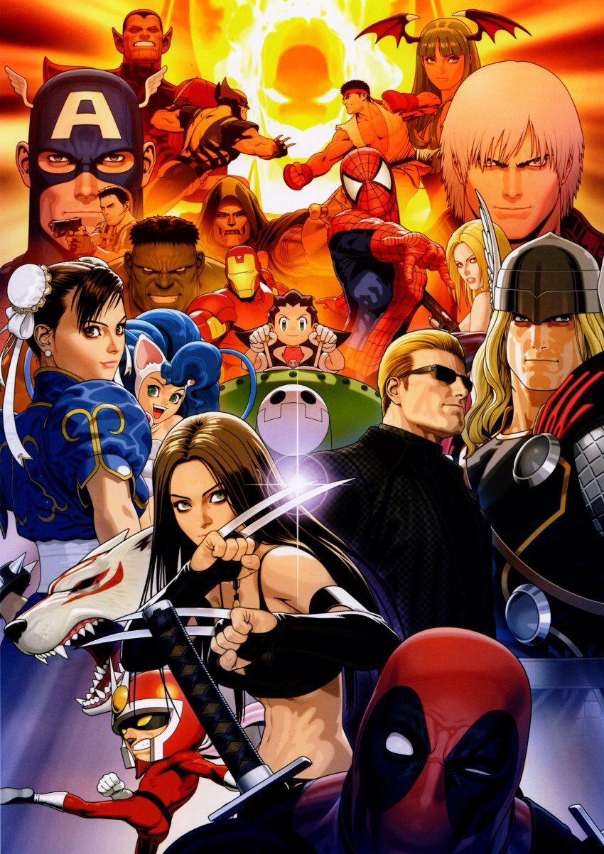 MARVEL VS CAPCOM 3 art by Shinkiro | Marvel vs. Capcom | Know Your Meme
