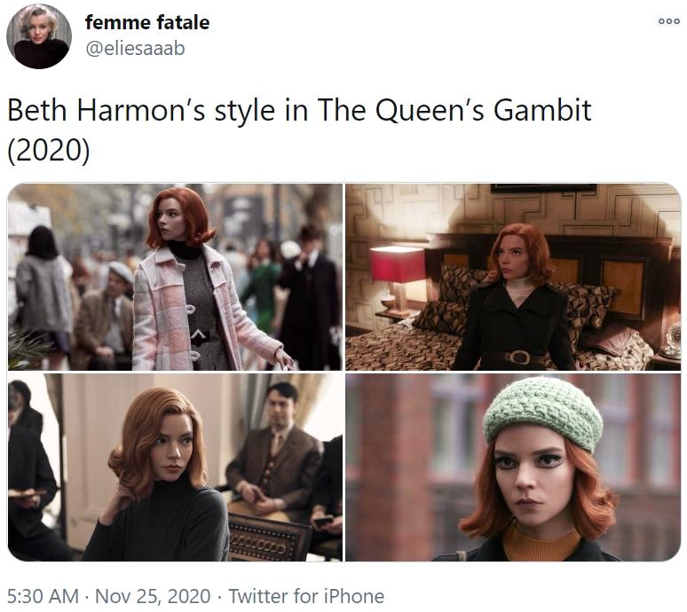 Beth Harmon's Style in The Queen's Gambit | The Queen's Gambit | Know ...