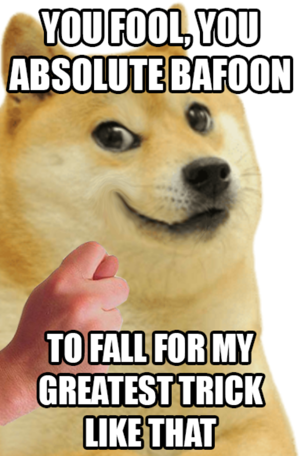 Le ruse has arrived | /r/dogelore | Ironic Doge Memes | Know Your Meme