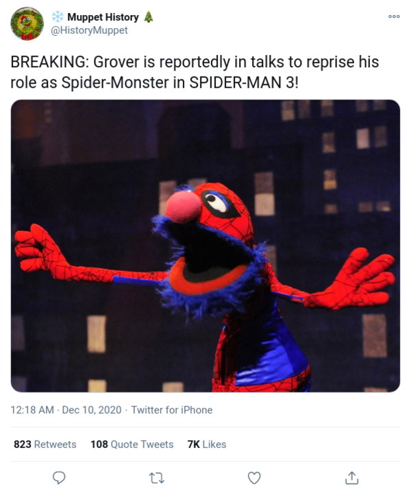 Spider-Grover in 3 | Spider-Man | Know Your Meme