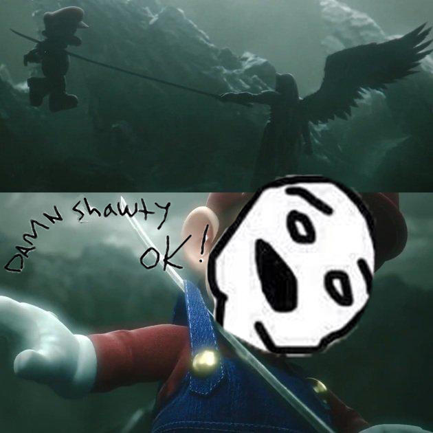 Zach OC | Sephiroth Impaling Mario | Know Your Meme
