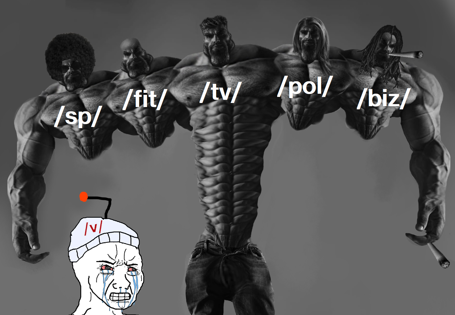 Gigachad boards vs /v/ | GigaChad | Know Your Meme