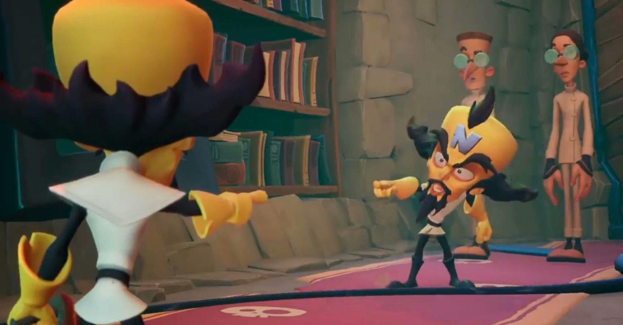 Cortex Pointing at Cortex | Doctor Neo Cortex | Know Your Meme