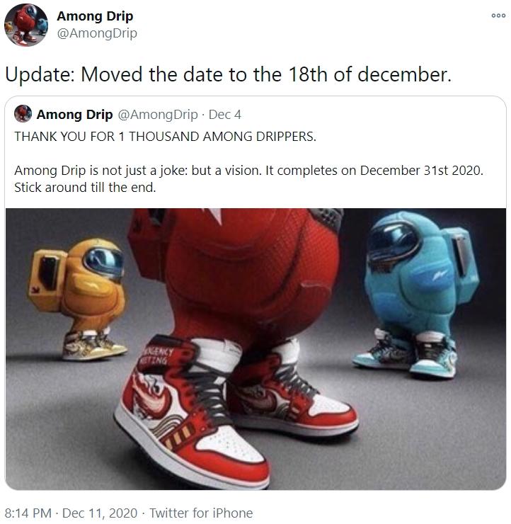 Among Drip Completes On December 18th | Among Drip | Know Your Meme