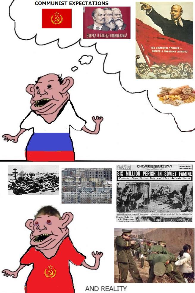 Communist Expectations And Reality | Amerimutt / Le 56% Face | Know ...