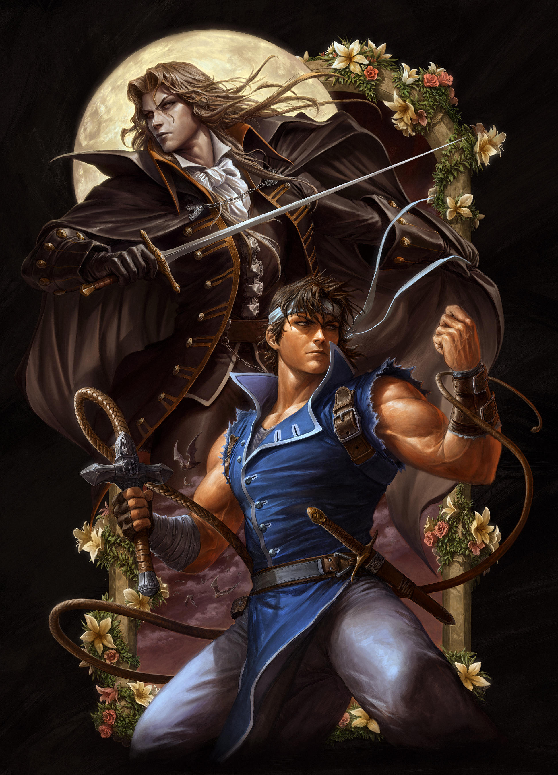 Richter and Alucard by Dave Rapoza | Castlevania | Know Your Meme