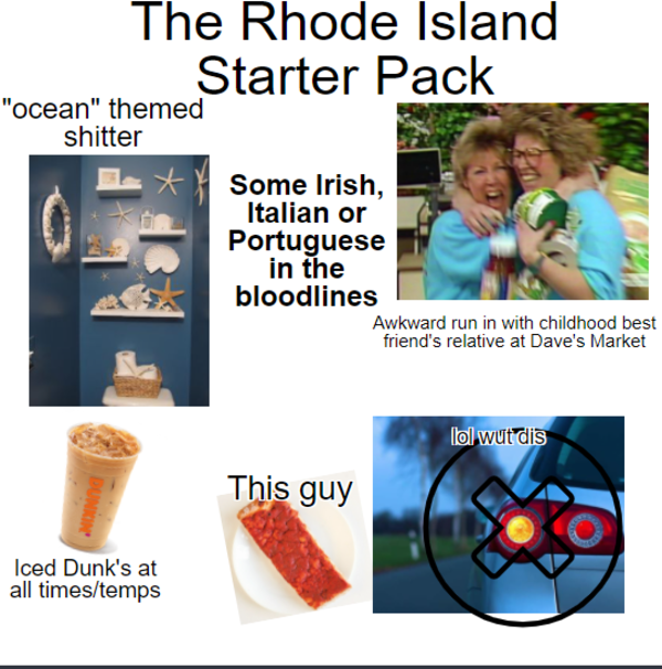 Rhode Island Starterpack | /r/starterpacks | Starter Packs | Know Your Meme