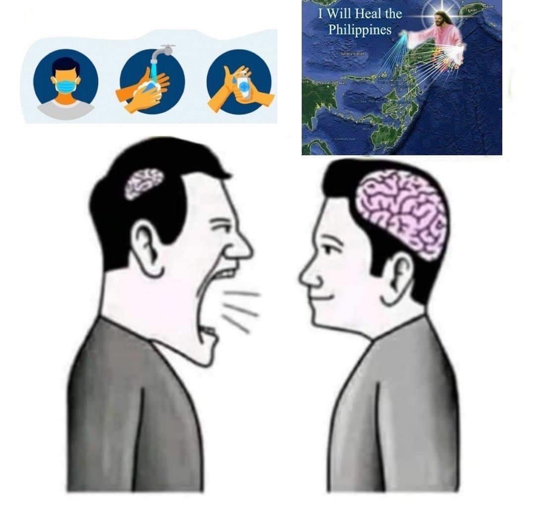 I Will Heal the Philippines | Small Brain Man Screaming at Big Brain ...