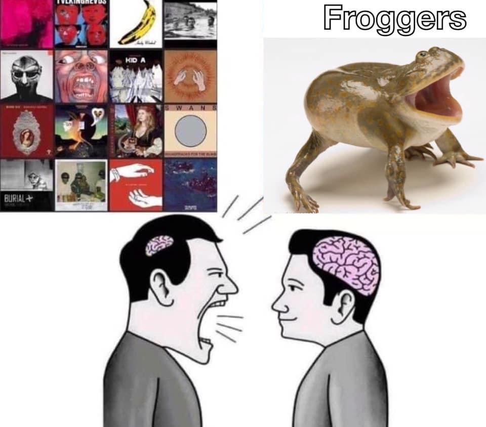 Froggers > /mu/core | Small Brain Man Screaming at Big Brain Man | Know ...