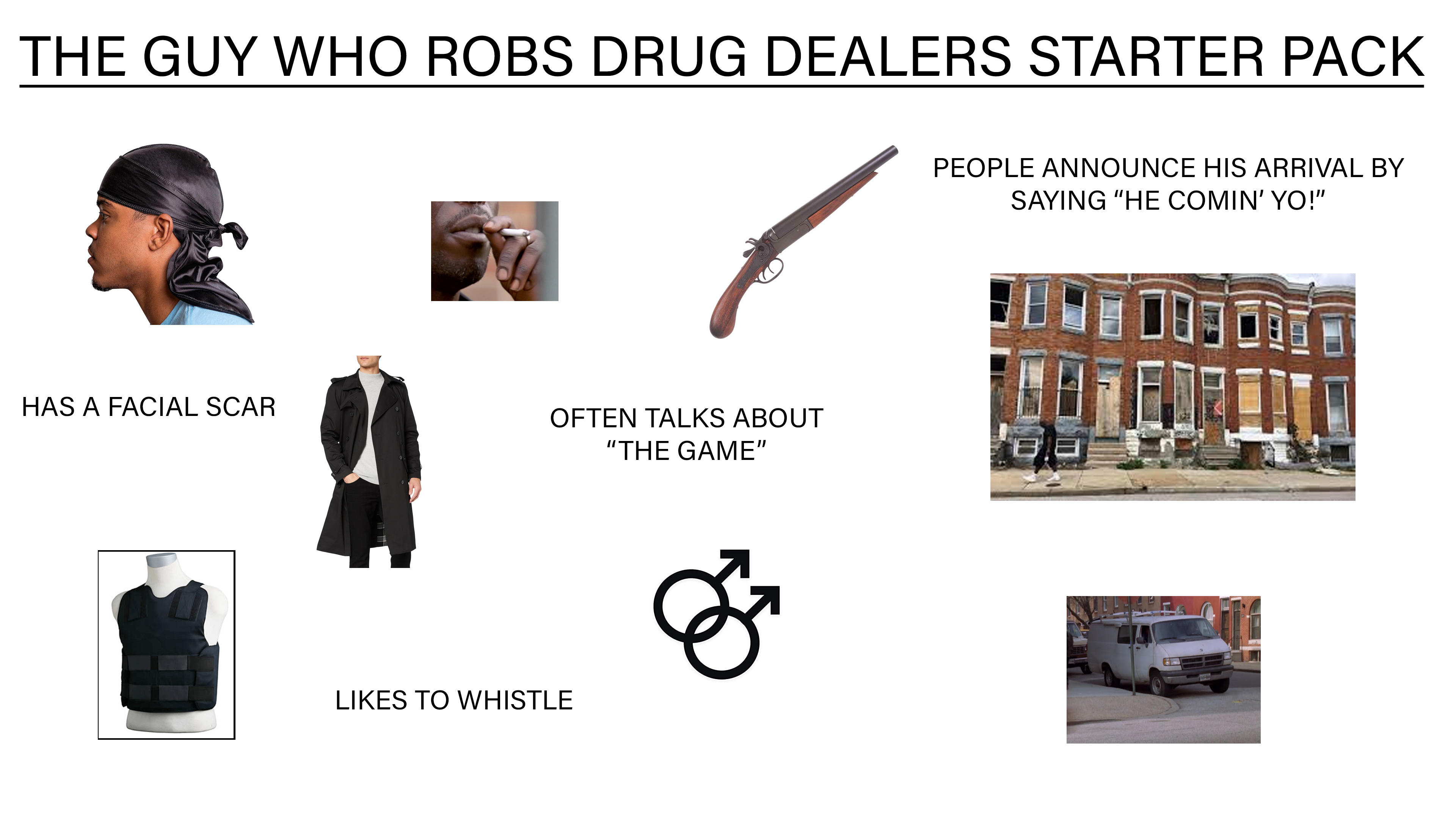 The guy who robs drug dealers starter pack | /r/starterpacks | Starter ...