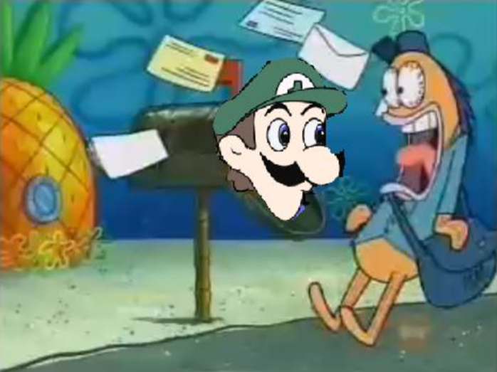 weegee | Spongebob in Mailbox / Hi Mailman! | Know Your Meme