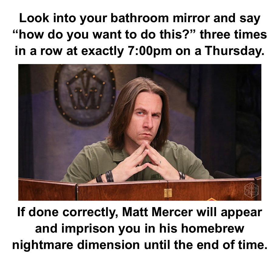 Can confirm this is real. Also please send help. | Critical Role | Know ...