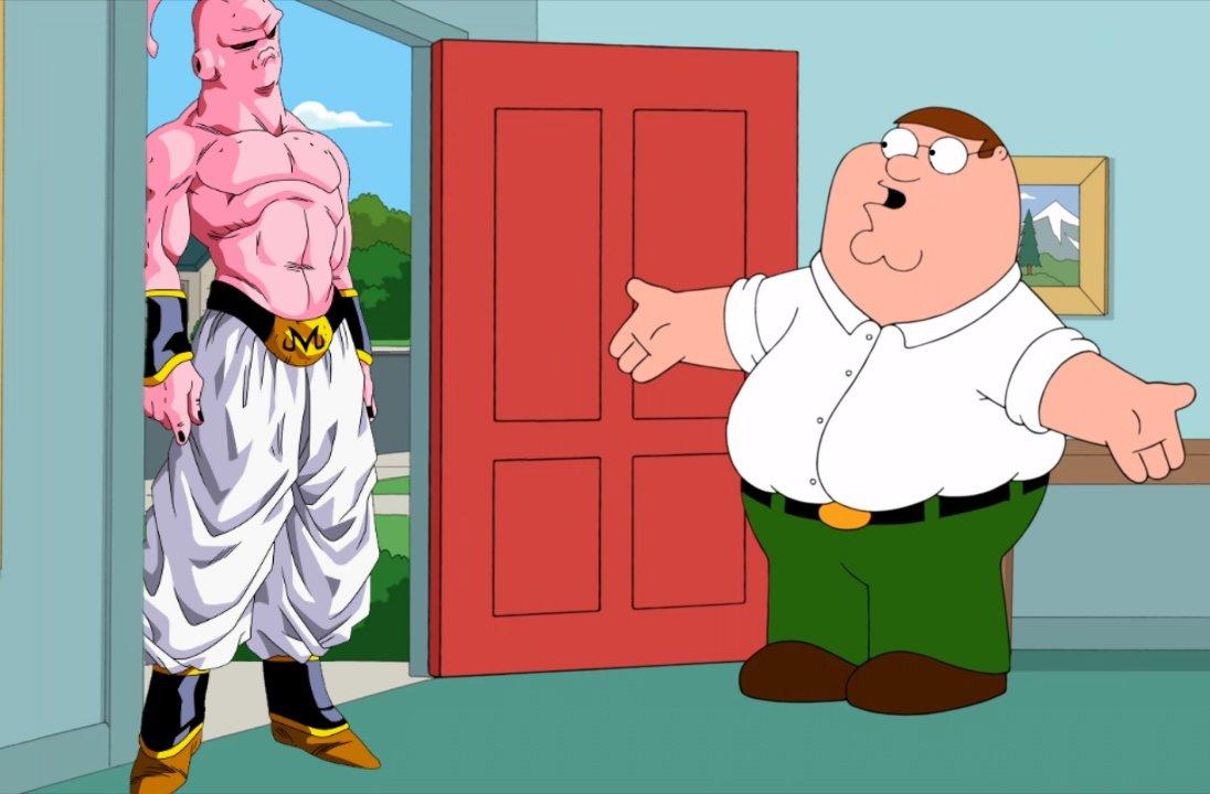 Holy crap Lois, it's Master Buu! | Peter Griffin At The Door / "Holy ...