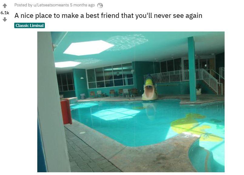Kids Pool | Liminal Spaces / Images With Elegiac Auras | Know Your Meme
