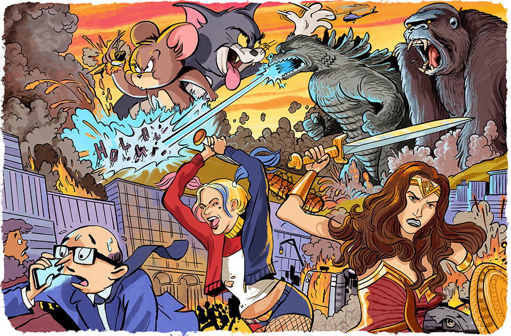 Godzilla and Kong vs Tom and Jerry | Godzilla | Know Your Meme