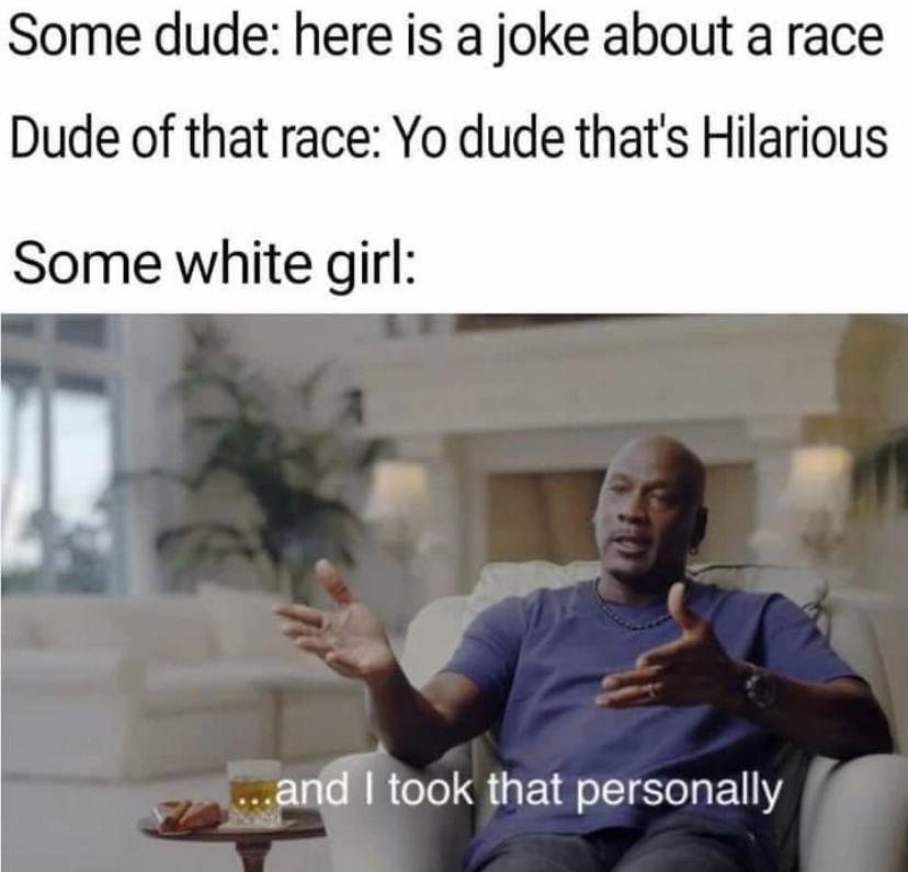 "offended for someone else" is also offensive | Michael Jordan's "And I ...
