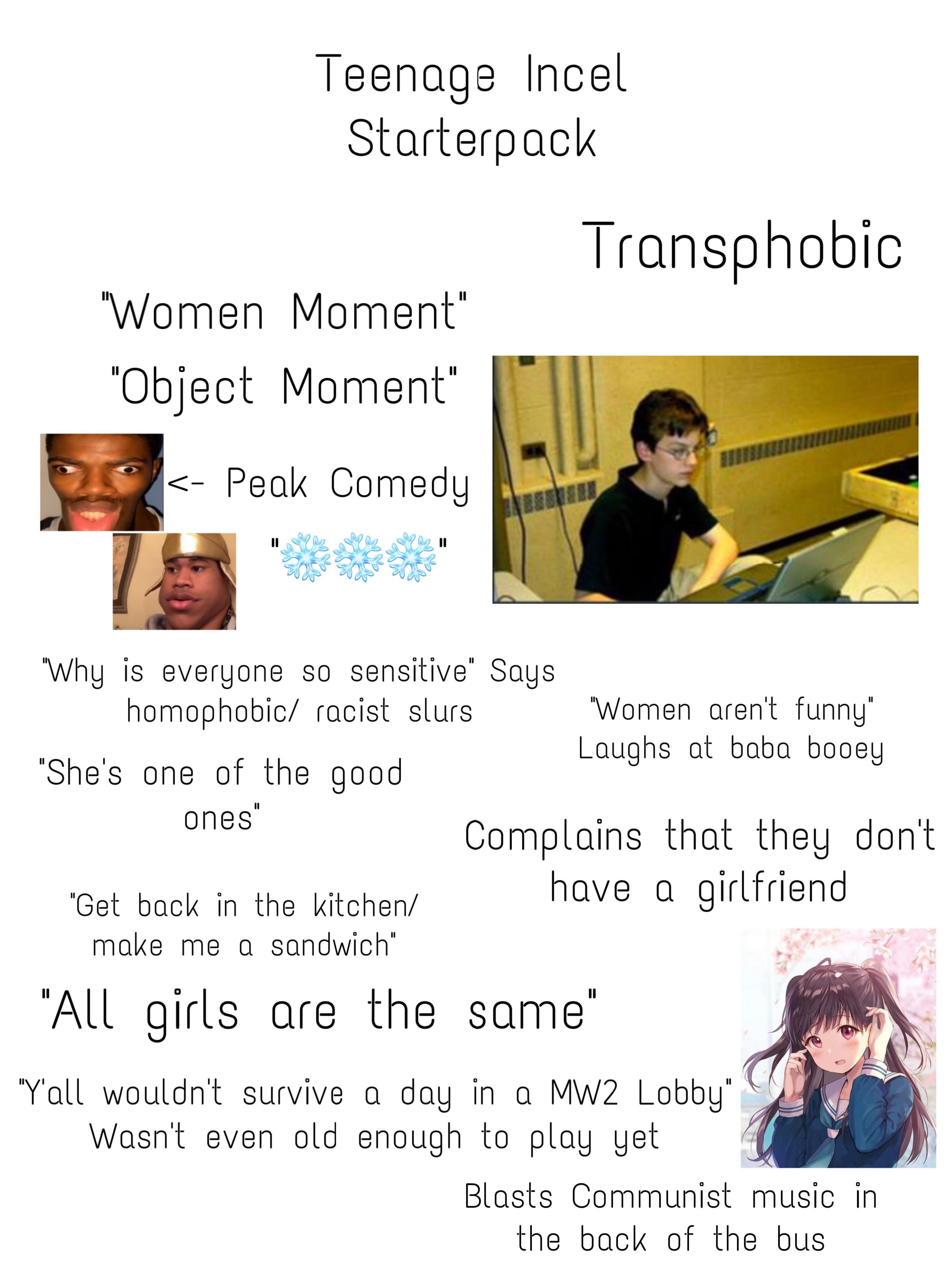 Teenage Incel Starter pack | /r/starterpacks | Starter Packs | Know ...