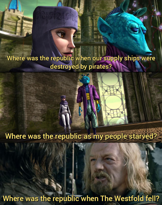 No, senator Amidala. We are alone. | /r/PrequelMemes | Prequel Memes ...