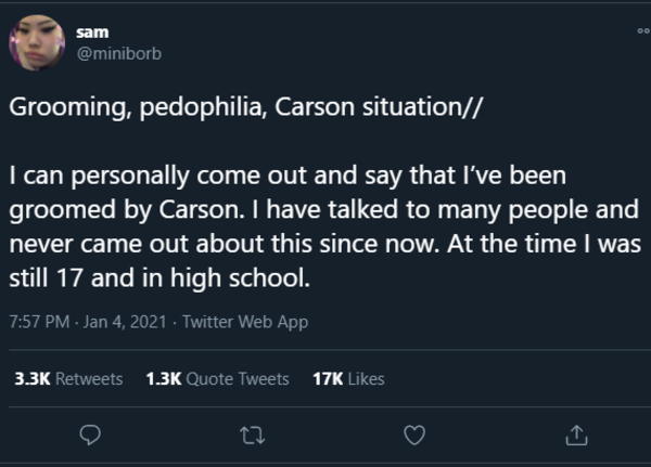 Carson Allegations (MiniBorb 1) | CallMeCarson | Know Your Meme