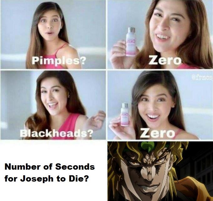 1 Second left.....Zero | /r/ShitPostCrusaders/ | JoJo's Bizarre ...