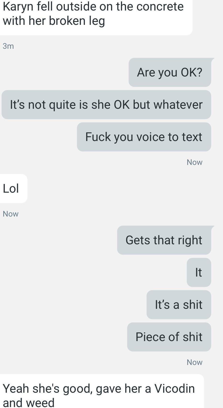 Vicodin and Weed! Fuck yea Karyn | /r/Karen | Karen | Know Your Meme