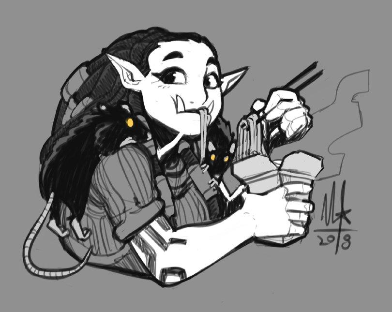 Gobbet sketch by Max Gibson | Shadowrun | Know Your Meme