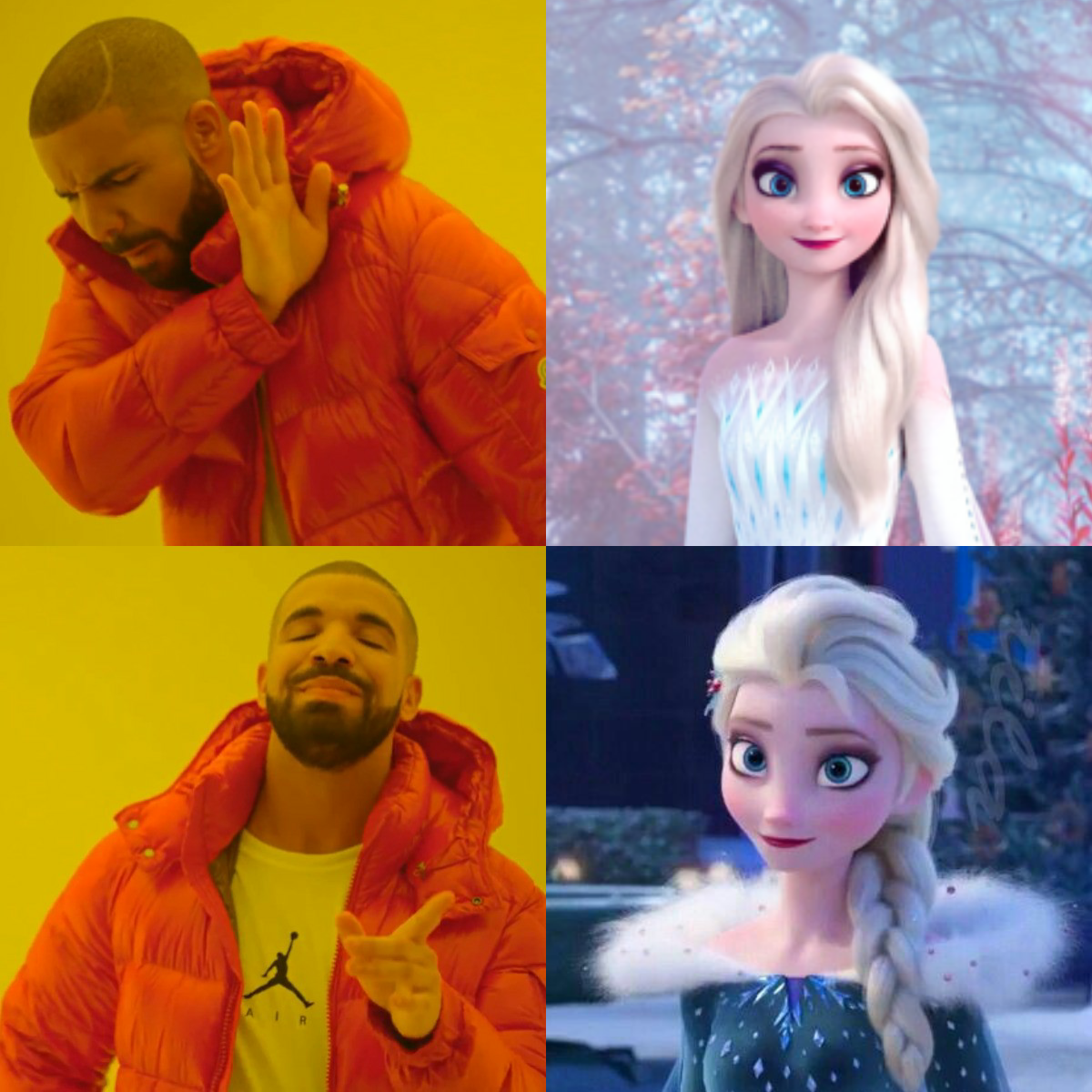 Elsa Hair No Yes | Frozen | Know Your Meme