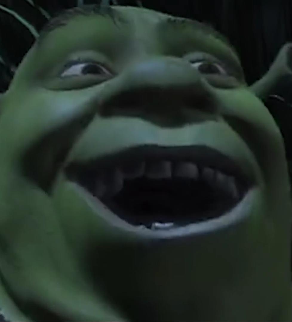 Shrek laughing at night | Shrek | Know Your Meme