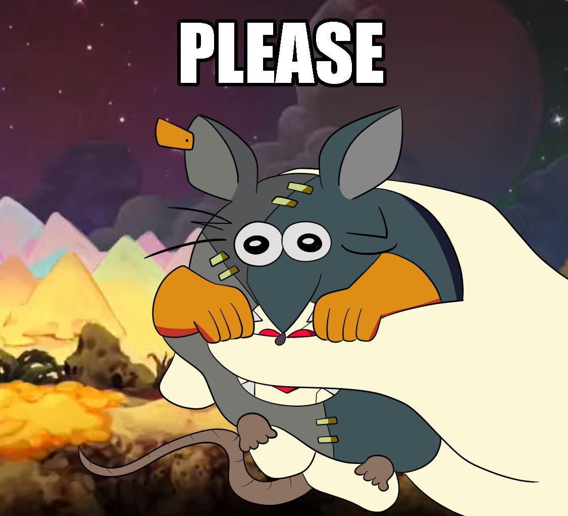 A sillier version of the prior image I posted | Fat Rat Being Grabbed ...