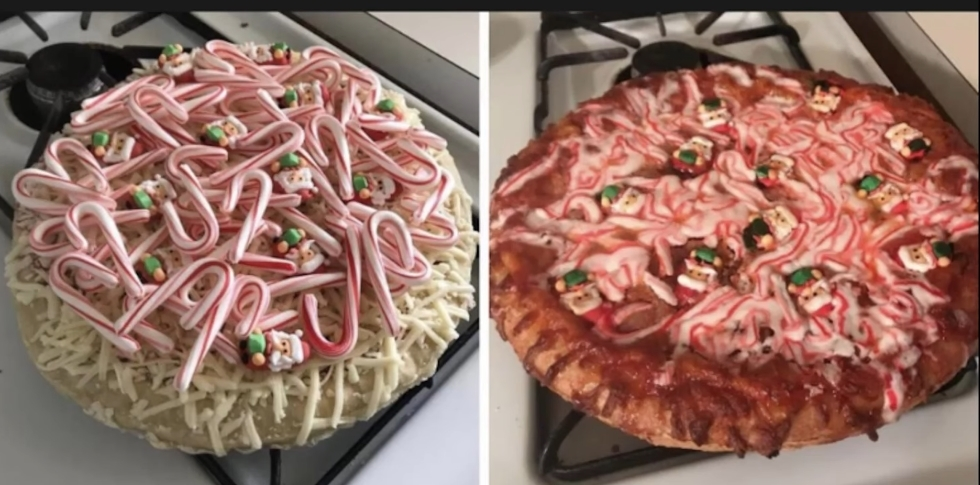 Candy Cane Pizza | Cursed Images | Know Your Meme