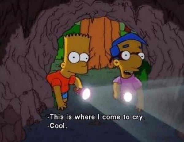 Where's your crying cave? | The Simpsons | Know Your Meme