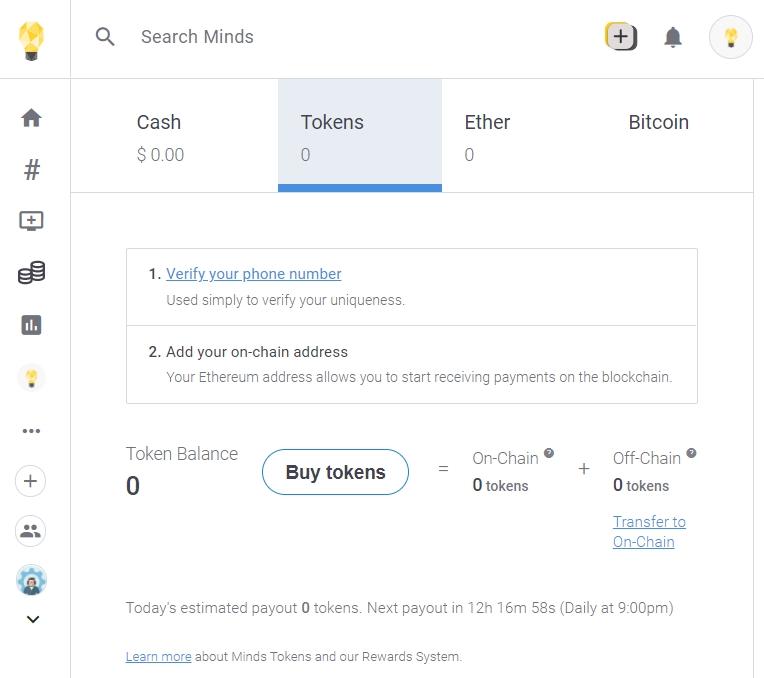 Minds Wallet Interface | Minds | Know Your Meme