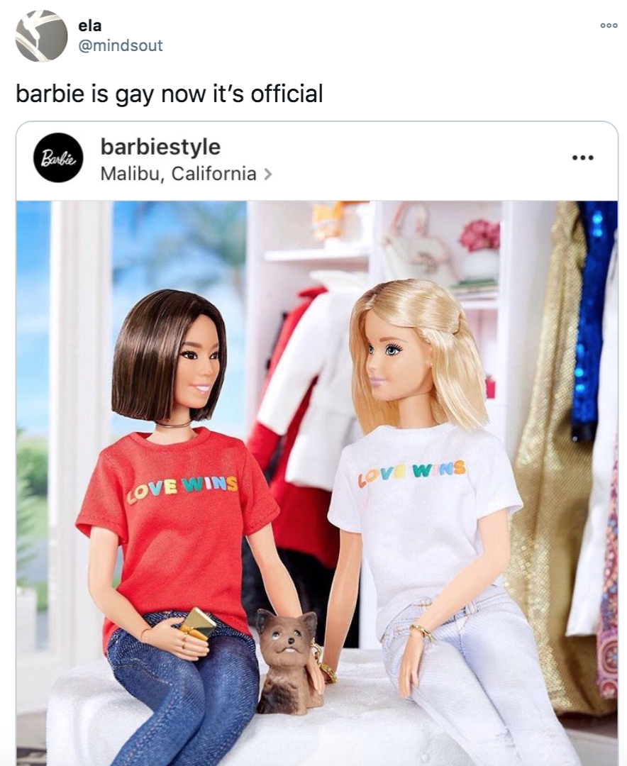 Barbie's Gay Now | Barbie's Girlfriend | Know Your Meme