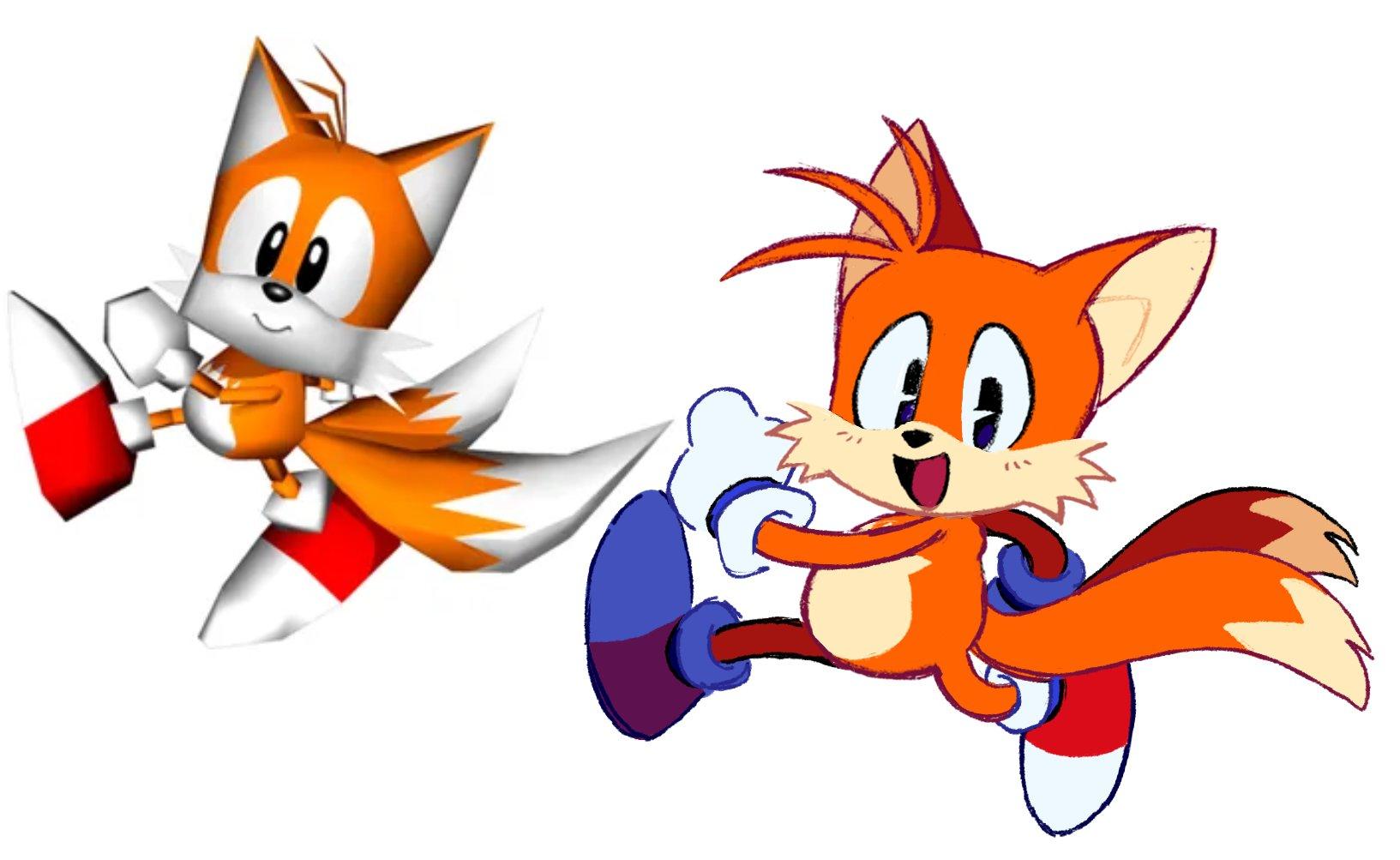 Tails R redraw | Sonic the Hedgehog | Know Your Meme