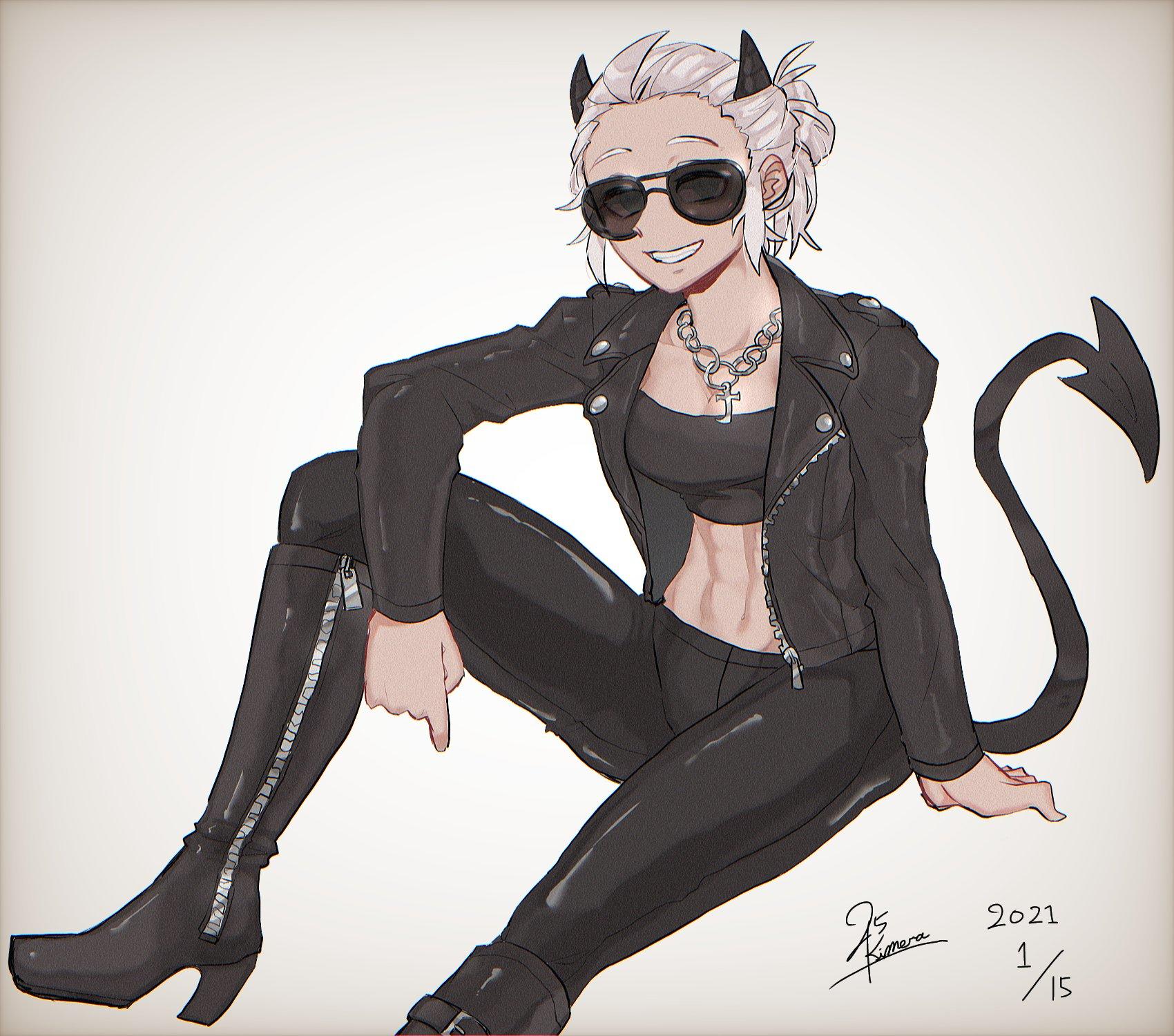 Justice in Leather by 25_Kimera | Helltaker | Know Your Meme