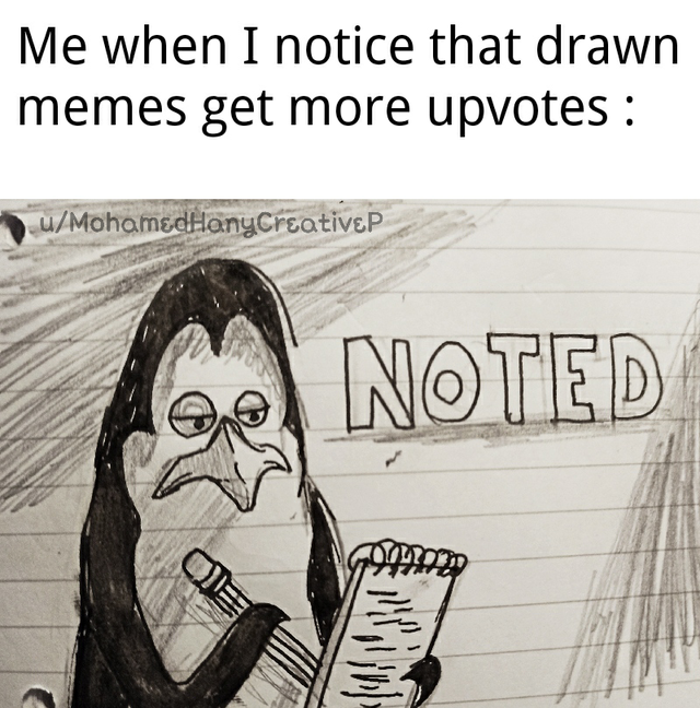 Noted in a note. | Kowalski "Noted" | Know Your Meme