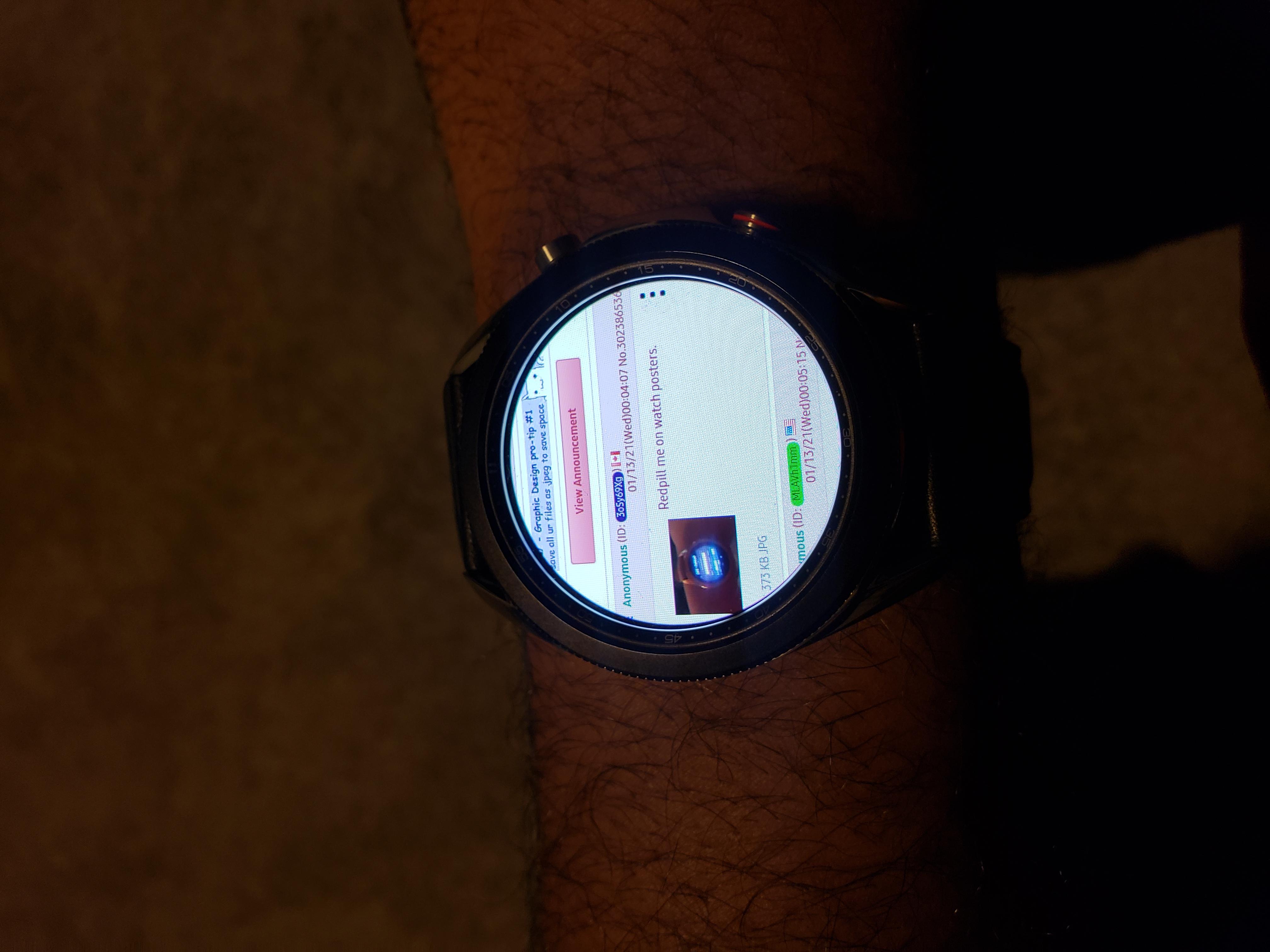 Anon posts from his watch on 4chan | /pol/ | Know Your Meme